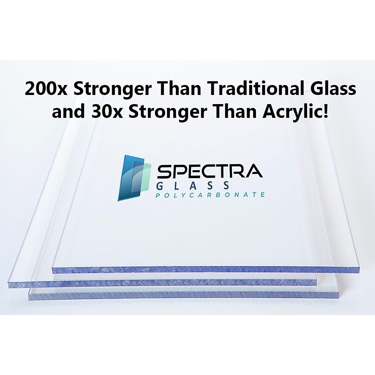 12"x18" (1/8") Spectra Glass Clear Polycarbonate Sheet. UV Coating on Both Sides. Impact and Weather Resistant. DIY, Arts, Crafts, Window Replacement. Sizes are Nominal Cut Within +-1/8". Made in USA