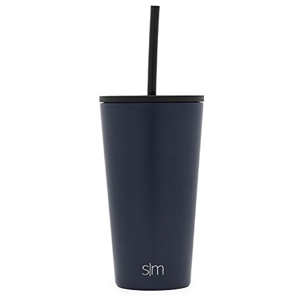 Simple Modern Insulated Tumbler with Lid and Straw | Iced Coffee Cup Reusable Stainless Steel Water Bottle Travel Mug | Gifts for Women Men Her Him | Classic Collection | 16oz | Deep Ocean