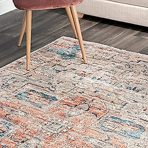 nuLOOM Janessa Croix Medallion Area Rug, 4x6, Beige