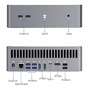 Mini Gaming PC, Intel Core I9 10885H Nvidia RTX 2060 6G Windows 11 Pro, Up to 5.3Ghz,16GB DDR4 1TB NVMe, Mini Desktop Computer, Type-C/HDMI/DP 4K HD Output, 6*USB, WiFi 6 BT 5.2