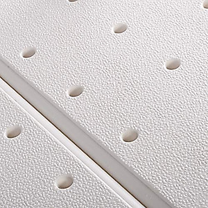 MedMobile® Bathtub Transfer Bench/Bath Chair with Back, Wide SEAT, Adjustable SEAT Height, Sure-GRIPED Legs, Lightweight, Durable, Rust-Resistant Shower Bench