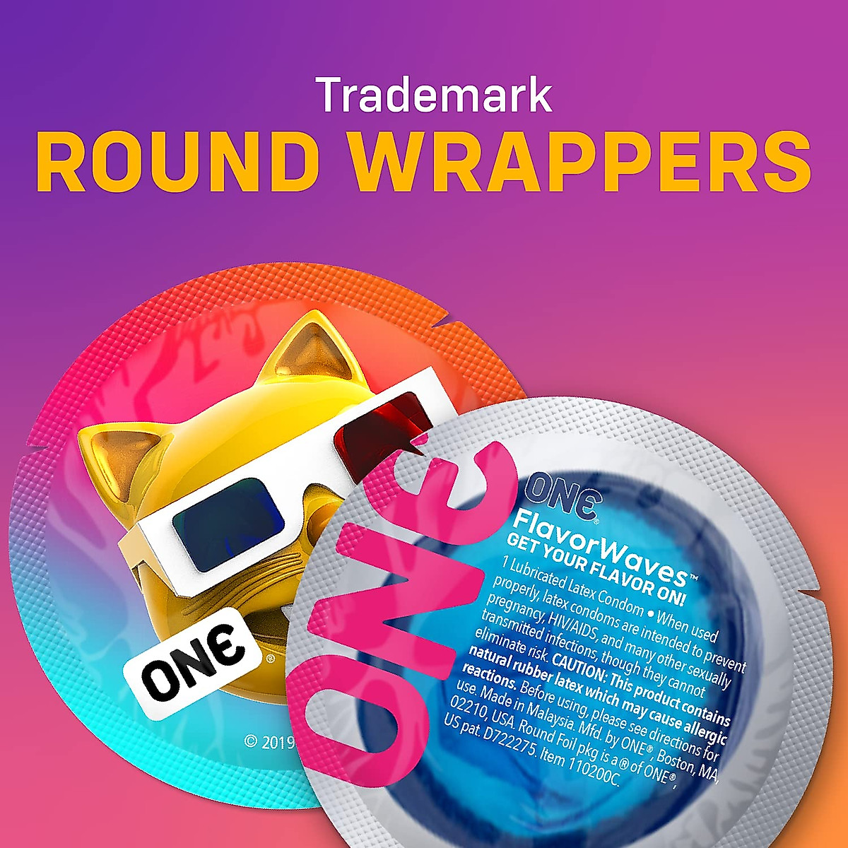 ONE Condoms Mixed Pleasures | Variety Latex Condom Pack 100 Pack