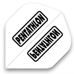 US Darts Pentathlon White Standard Dart Flights - 3 Sets (9 Flights) - 100 Micro