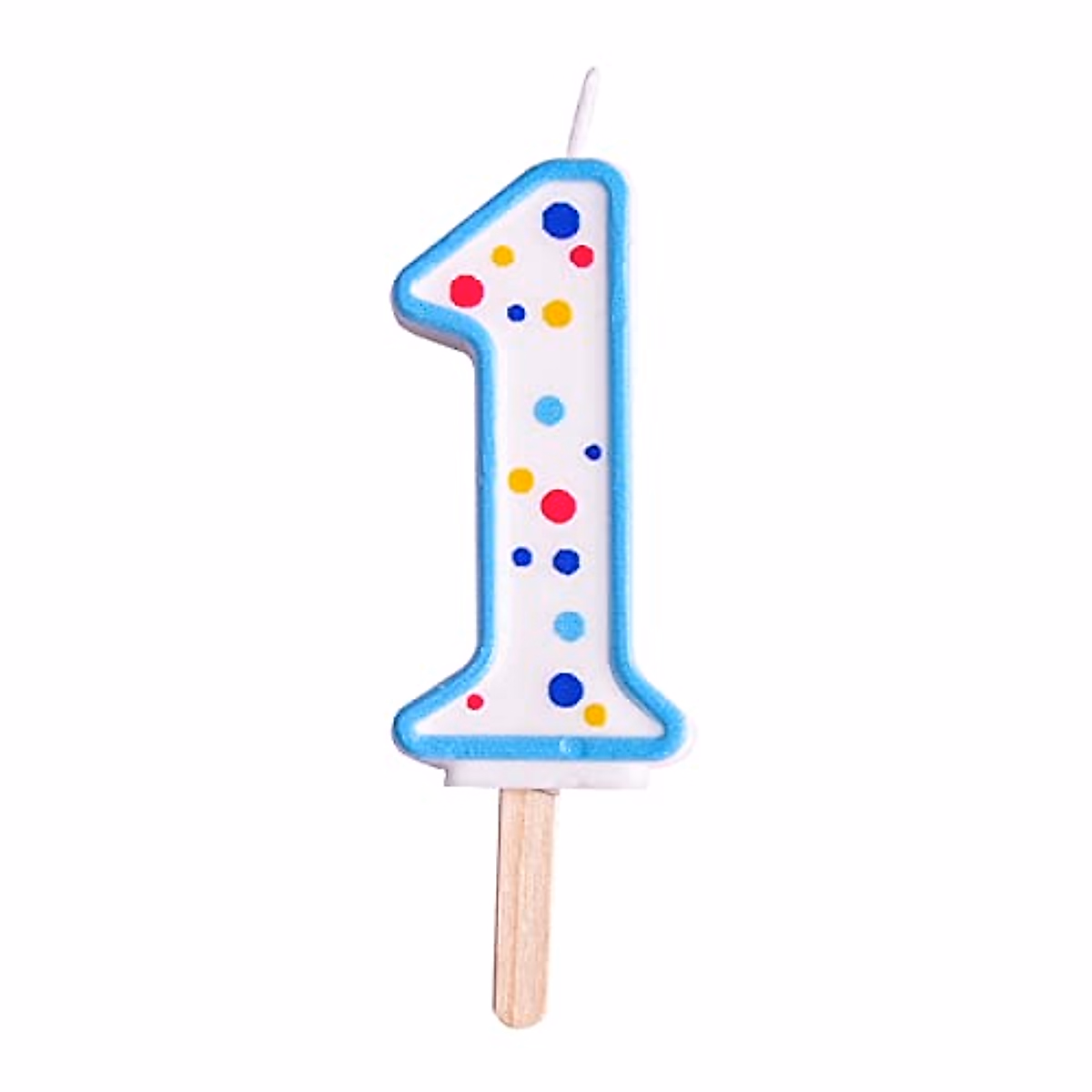 PME Blue Number 1 Candle, 2.5 inch