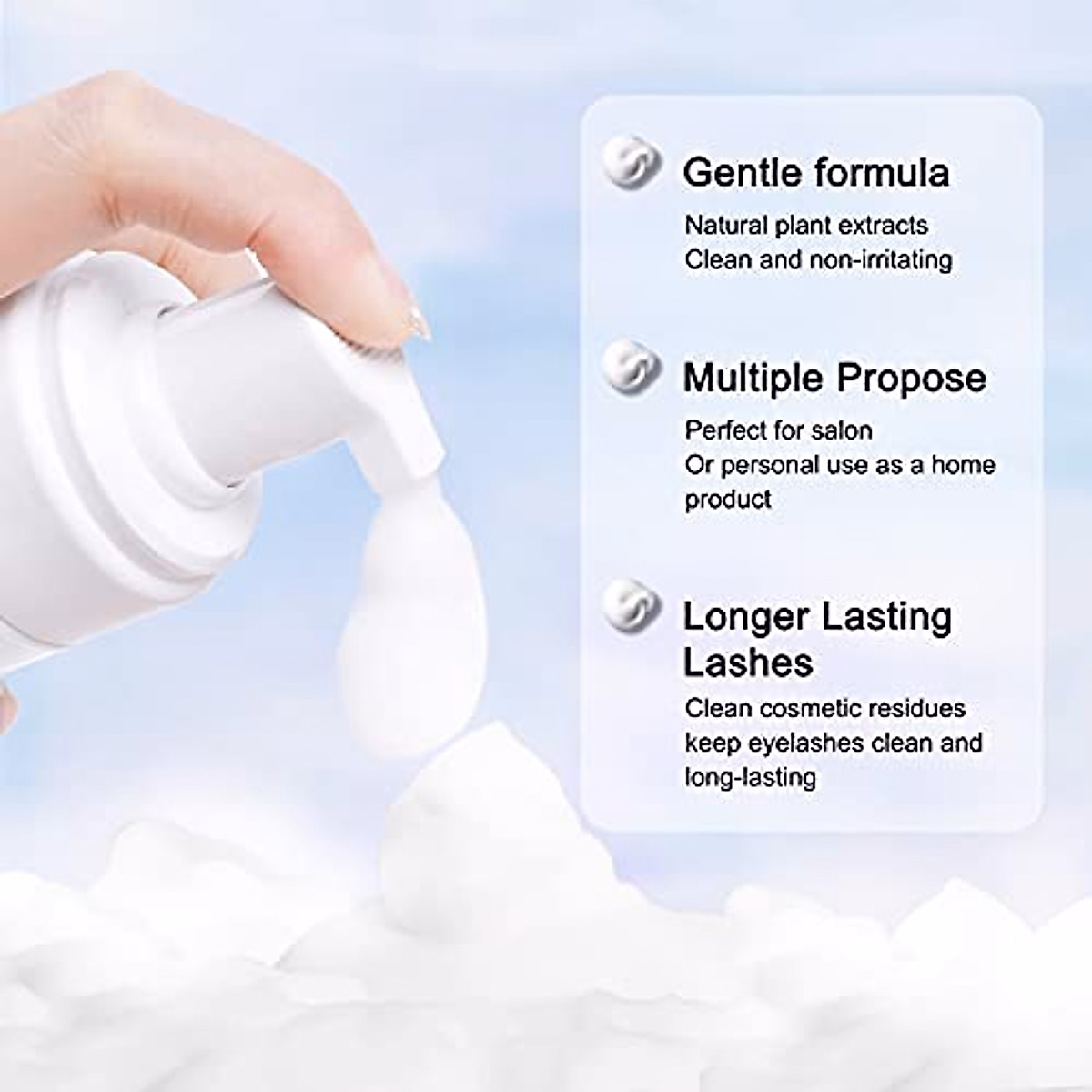 Lash Shampoo Cherry Blossoms 100ml Eyelash Shampoo For Lash Extensions Eyelid Foaming Cleanser With Lash Shampoo Brush And Bottle Paraben & Sulfate Free For Salon And Self Use(cherry blossoms,100ml)