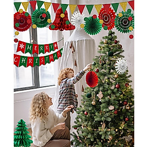 Christmas Party Decorations Christmas Decoration Set, Merry Christmas Banner, Paper Christmas Hanging Decorations - Christmas Party Decorations - Christmas Decorations Indoor Home Decor