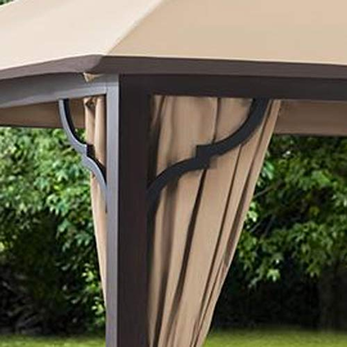 Garden Winds Replacement Canopy Top Cover and Netting Set for Berkley Jensen 10 x 12 - Riplock 350