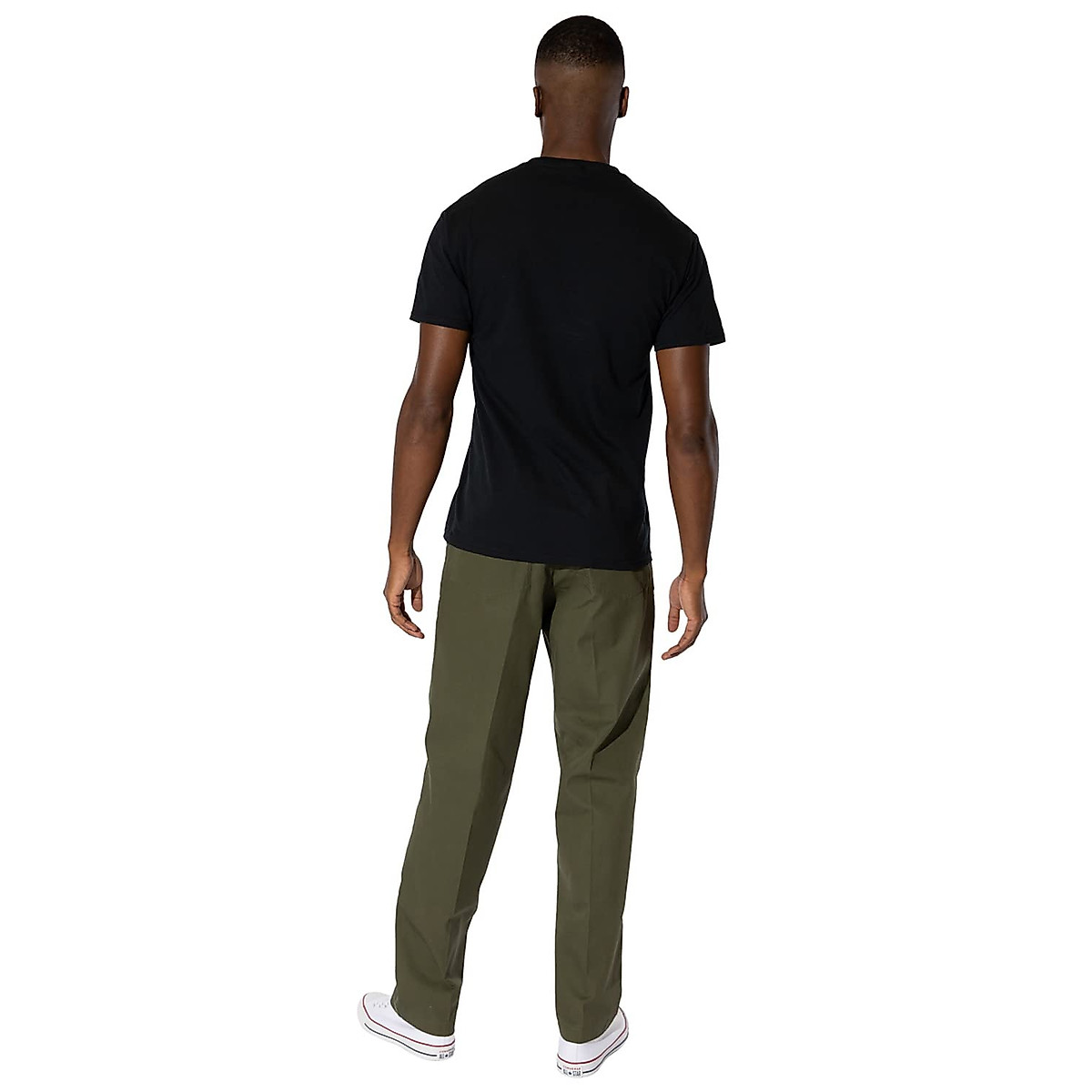 Emporia State University Official Large One Color Logo Short Sleeve Mens Cotton T-Shirt,Black, X-Large