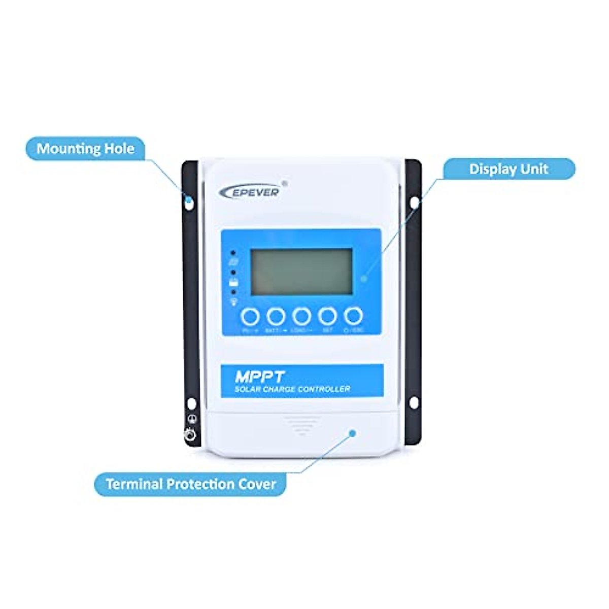 EPEVER XTRA1210N Series MPPT Solar Charge Controller, 10A Max Charge/Discharge, High-Efficiency Energy Conversion, Ideal for Off-Grid PV Systems