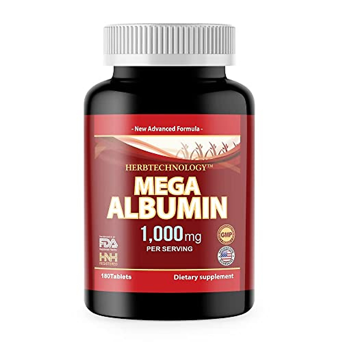 Dr.K&C HNHusa Mega Albumin Protein 1000mg 180 Tablets Healthy Kidney Liver Function Overall Health Support Wellness Energy Life Balance Supplement