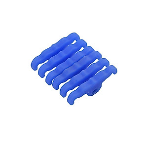 ZSHJGJR 2pcs Archery Bow Limbs Stabilizer Rubber Bow Limbs Shock Absorber Compound Bow Limbs Vibration Dampener Silencers Archery Accessory (Blue)