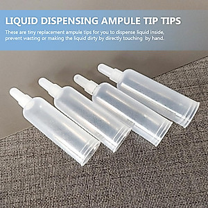 Beavorty 50pcs Ampoule set plastic ampule tips replacement ampule tips ampule dispensing tips applicator tips caps plastic bottle cutter ampule applicator tips bottle tips mini box cover
