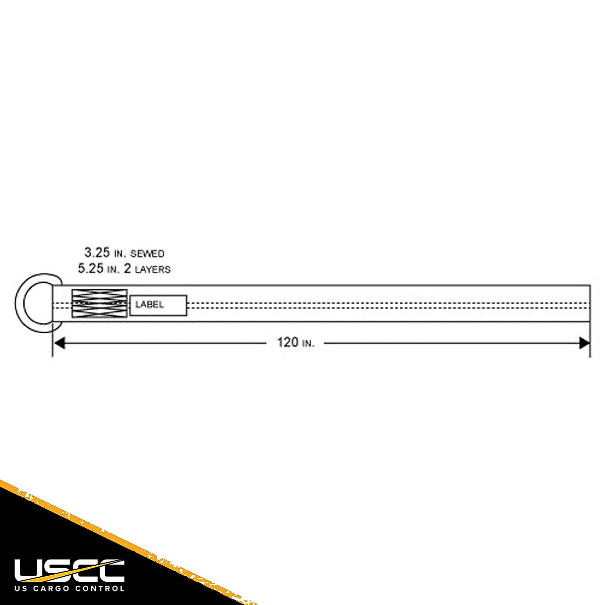 US Cargo Control Lasso Straps with O-Rings (4-Pack), 2 Inch X 10 Foot Lasso Straps for Car Hauler and Low Clearance Car Hauling Applications, 3,333 LBS Working Load Limit, Wheel Tie Down Strap
