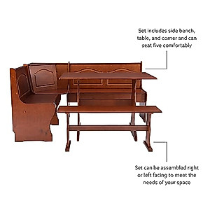 Linon Home Linon Chelsea Walnut Kitchen Nook