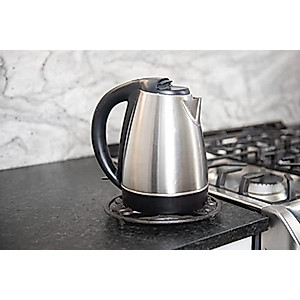 gasaré, Trivet for Hot Dishes, Pots and Pans, Metal Trivet, Tree Roots Oval Design, Cast Iron, Rubber Feet Caps, Ring Hanger, 8¼ x 7 Inches, Brown Finish, 1 Unit