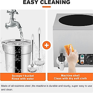 Nacho Cheese Warmer Dispenser 7.4Quart Hot Fudge Warmer Commercial Soup Warmer with Ladles, Food Warmer for Nachos Cheese Caramel Popcorn Hot Fudge Sauces 86-185℉110V