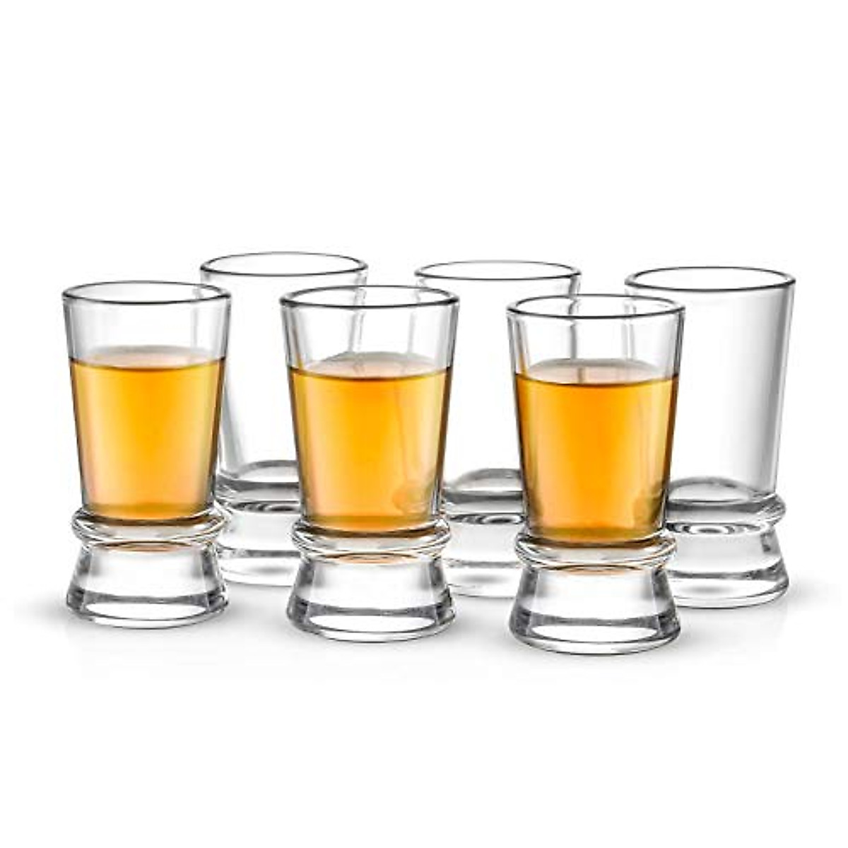 JoyJolt Afina Heavy Base Shot Glasses (Pack of 6) - 1.5-Ounces
