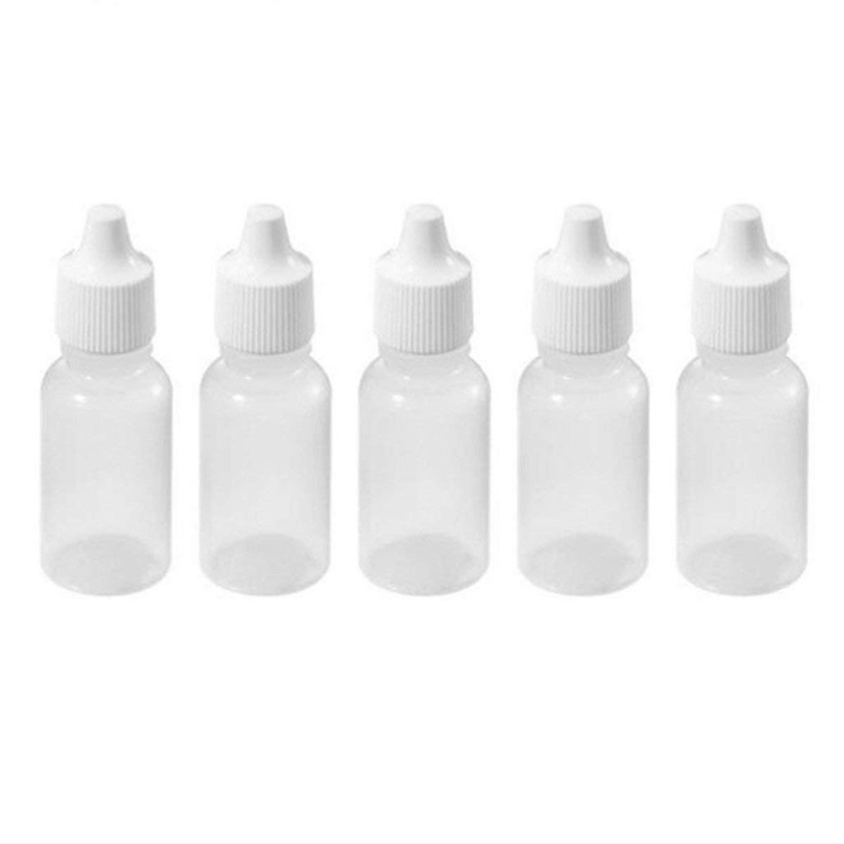 5Pcs White Plastic Empty Squeezable Eye Liquid Dropper Bottles 10 ml Superiorâ€‚Quality and Creative Fashion Book