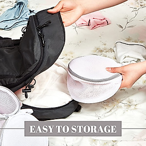 12 Pieces Honeycomb Mesh Laundry Bags for Delicates Underwear Bra Laundry Bags for Washing Machine Sock Laundry Mesh Bags for Delicates Garment Lingerie Wash Bag Net, 6 x 7 Inch (Gray)