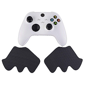 eXtremeRate PlayVital Anti-Skid Sweat-Absorbent Controller Grip for Xbox Core Wireless Controller, Professional Textured Soft Rubber Pads Handle Grips for Xbox Series X/S Controller - Black