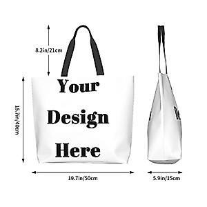 Custom tote bag Add Your Own Design Here Customized Handbag Outdoor Environmentally Friendly Add Your Name Your Text Custom Tote Bag Custom Handbag
