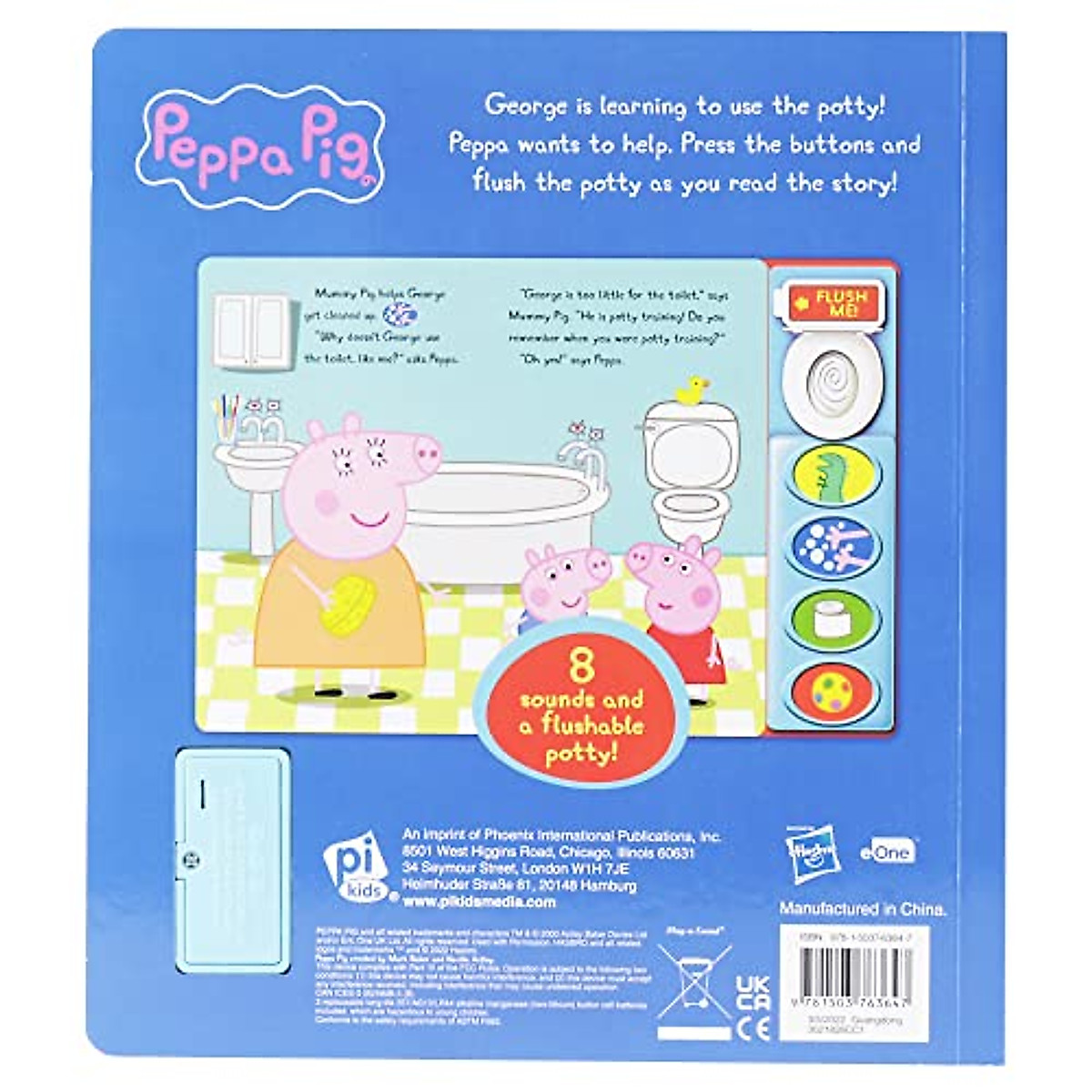 Peppa Pig – Let’s Go Potty! Interactive 5-Button Potty Training Sound Book – PI Kids