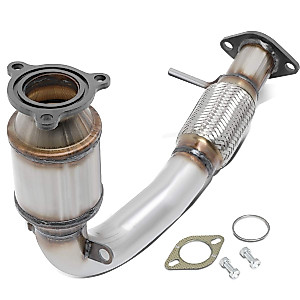 DNA MOTORING Factory Style Catalytic Converter Flex Exhaust Pipe Compatible with 10-14 Equinox / 12-15 Captiva Sport / 10-14 Terrain, 2.4, OEM-CONV-029