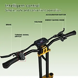 MORADVEN Adult Electric Scooter, 11-inch 6000W high Power Dual Drive Sports Scooter with seat, 7-inch LCD Display 60V40AH Range 80 Miles, Maximum Speed 60MPH, Off-Road Tires Electric Scooter.