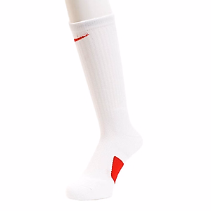 NIKE Elite Basketball Crew Socks (White/Royal, Large)