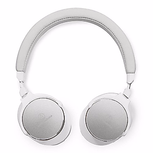 Audio-Technica ATH-SR5BTWH Bluetooth Wireless On-Ear High-Resolution Audio Headphones, White