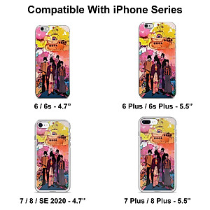 Phone Case Yellow Submarine Colors Compatible with iPhone 14 13 12 11 13 14 Pro Max X Xr Xs 8 7 6 6s Plus Mini SE for Samsung S21 S22 S23 Ultra Tested Absorption Charm