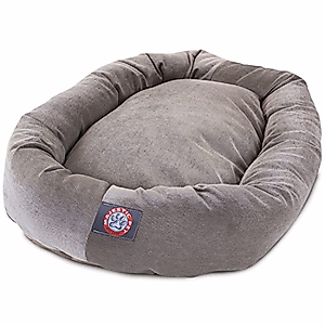 52 inch Vintage Villa Collection Micro Velvet Bagel Dog Bed By Majestic Pet Products