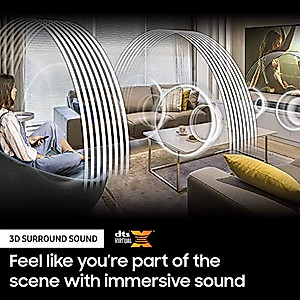 Samsung QN50Q60AA 50" QLED Q60 Series 4K Smart TV Titan Gray with a Samsung HW-Q60T Wireless 5.1 Channel Soundbar and Bluetooth Subwoofer (2021)