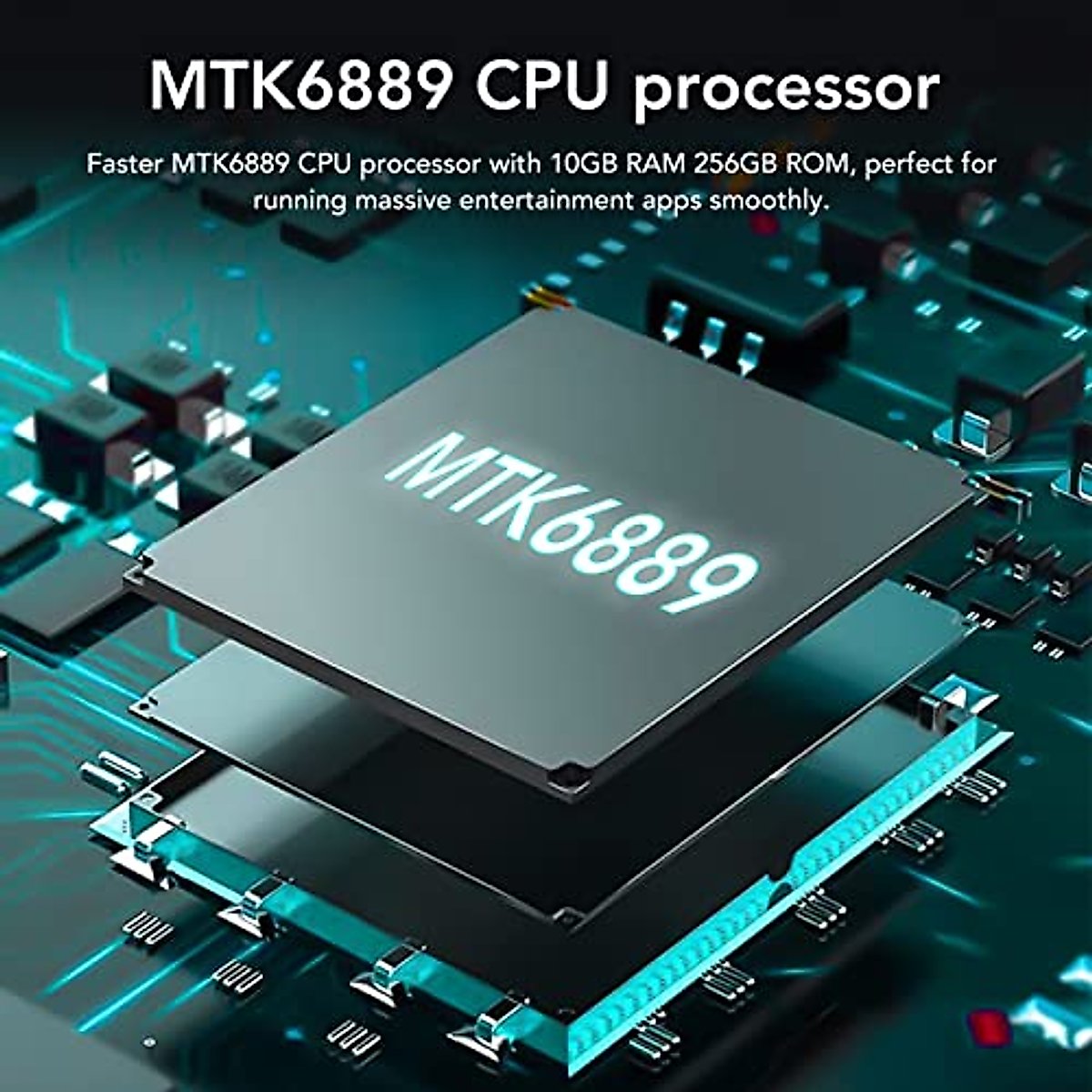 10.1in Tablet, Tablet Computer High Definition Screen 3200 X 1440 for Reading (Silver)