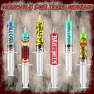 Jenaai 108 Pack Jelly Syringes Set Includes 36 Plastic Jelly Syringes 36 Disposable 2 oz Jelly Containers with Lids and 36 Clear PVC Halloween Stickers for Halloween Party Supplies
