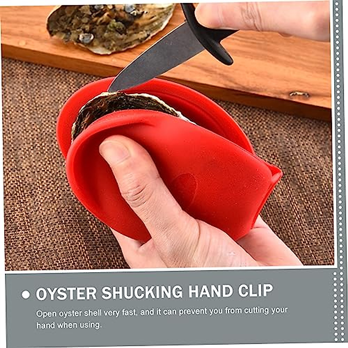 Seafood Shucking Tools 4pcs Silicone Oyster Clip silicone jar opener silicone gloves Silica gel Silicone Oyster Opener lobster Kitchen Gadgets seafood Kitchen Tool Opener Tools