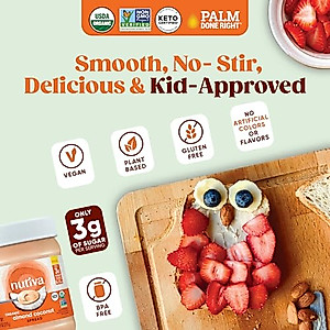 Nutiva Organic Almond Coconut Spread,11.5 oz (Pack of 2)- 3g Sugar Per Serving,Low Carb,Non-GMO, Gluten Free,Keto Certified, Paleo, Vegan, Smooth, No Stir