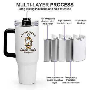 Icesip 40oz Sublimation Tumbler With Handle 12 Pack Double Wall Stainless Steel Insulated Tumblers With Lid Straw Bulk Blanks Cups Black Handle (12 pack black handle)