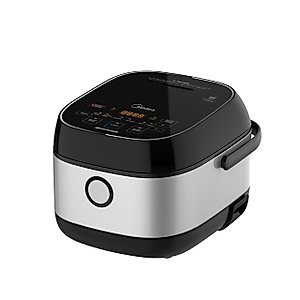 Midea Rice Cooker 6-Cup Uncooked, Induction Heating & Fuzzy Logic Technology, 24h Dealy Start & Keep Warm, Non Stick Rice Cookers, 3L