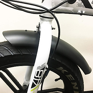 voltech Metal Fat Tire Bike Fenders for 20x4.0 Inch Tires Mud Guard Cycling Fender Kit Front and Rear Fender Set for Electric Bikes