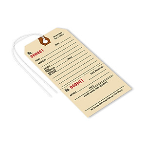 SmartSign Pack of 1000 Repair Tags with Attached String | 2.625" x 5.25" Manila Cardstock