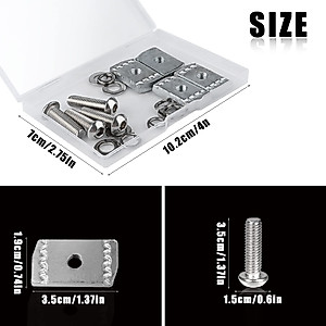 AIEX 8pcs Screws Kit Fit Rhino-Rack Pioneer Rotopax M8 304 Stainless Steel Machine Screws Nut Kit Machine Screws Accessories for Machine Devices Car Bracket 43203 (30mm)