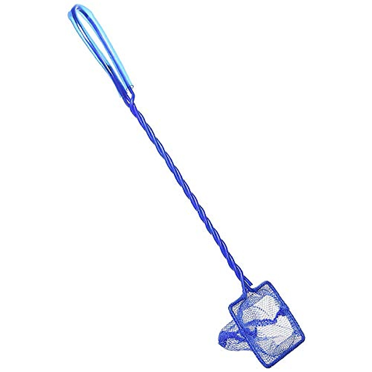 PENN-PLAX Quick-Net Aquarium Fish Net – Durable, Strong, and Safe – Color May Vary (Blue or Green) – 2” x 1.75” Net – 10” Handle