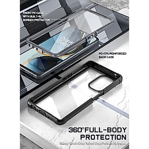 Poetic Guardian Case for OnePlus Nord N30 5G, [20FT Mil-Grade Drop Tested], Full Body Hybrid Shockproof Bumper Cover with Built-in Screen Protector, Black/Clear