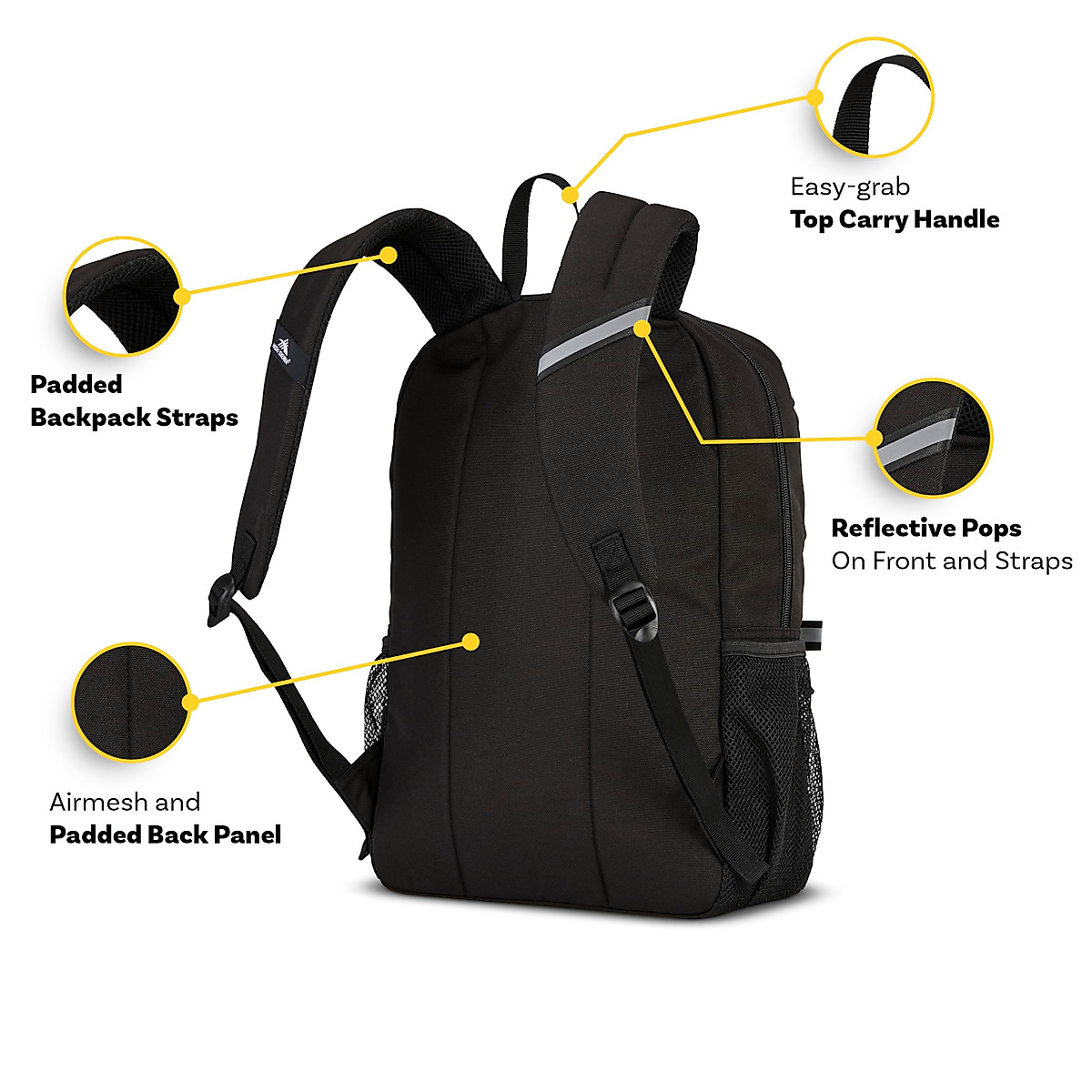 High Sierra Swoop SG Kids Adult School Backpack Book Bag Travel Laptop Bag with Drop Protection Pocket, and Tablet Sleeve, Bubblegum Pink Marble