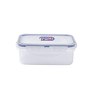 LocknLock Easy Essentials Rectangular Butter and Cheese Container Food Container, Small, 15.0 Ounce - Clear