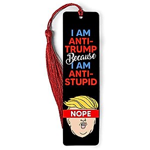 Bookmarks Metal Ruler Anti Bookography Funk Measure Trump Tassels Bookworm for Book Markers Lovers Reading Notebook Bookmark Bibliophile Gift