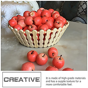 Ipetboom 30pcs Artificial Apple Fruit Simulated Apples Model DIY Supply Teaching Tool Lifelike Apples Prop Faux Apples Prop Backdrop Supply Small Apples Prop Photo Prop Soft Fake Apple Foam