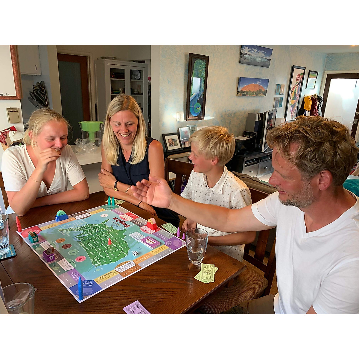 Ice Cream Empire Board Game | Fun Entrepreneurial Game for Families, Adults and Kids 7+ | Learn Business, Geography, and Math Skills | Competitive, Strategic, and Educational Game