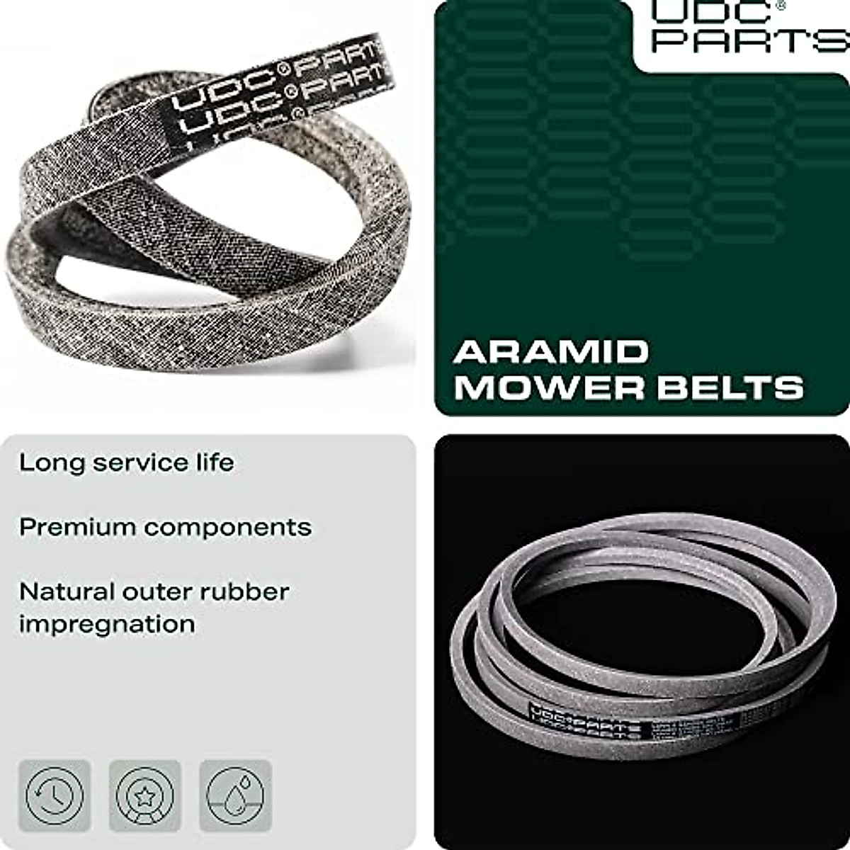 UDC Parts Mower Drive Belt 137153 / Kevlar Cord / 83.00 inches/for Husqvarna AYP 532137153 TH4H830